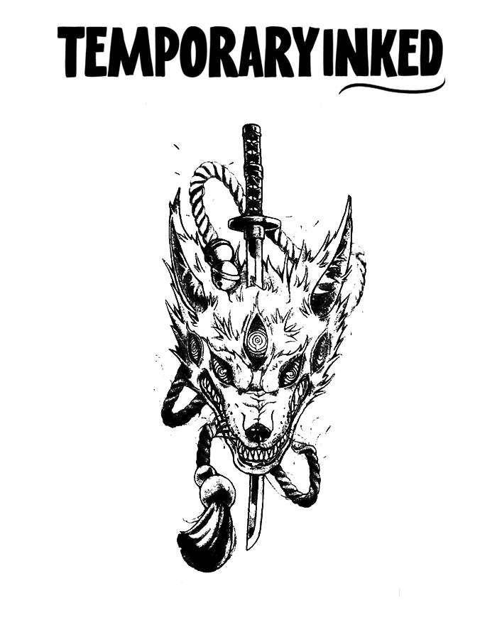 ninja temporary tattoos