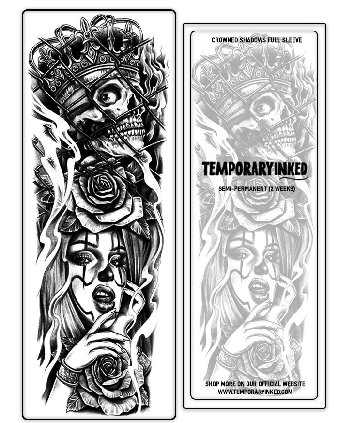 Full Sleeve Tattoos - Semi Permanent Tattoos – Temporary Inked
